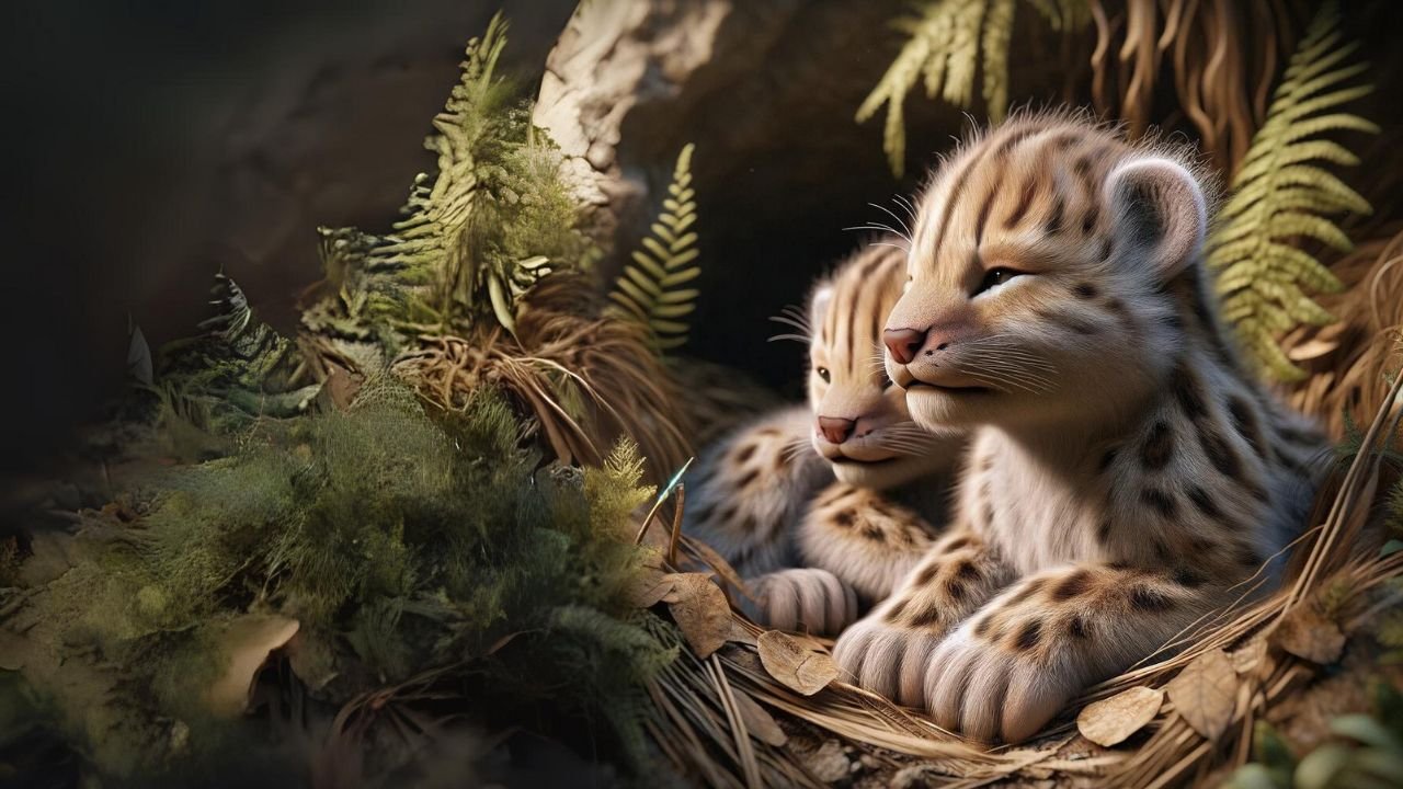 Life Cycle of the Saber Tooth Tiger - From Cub to Predator